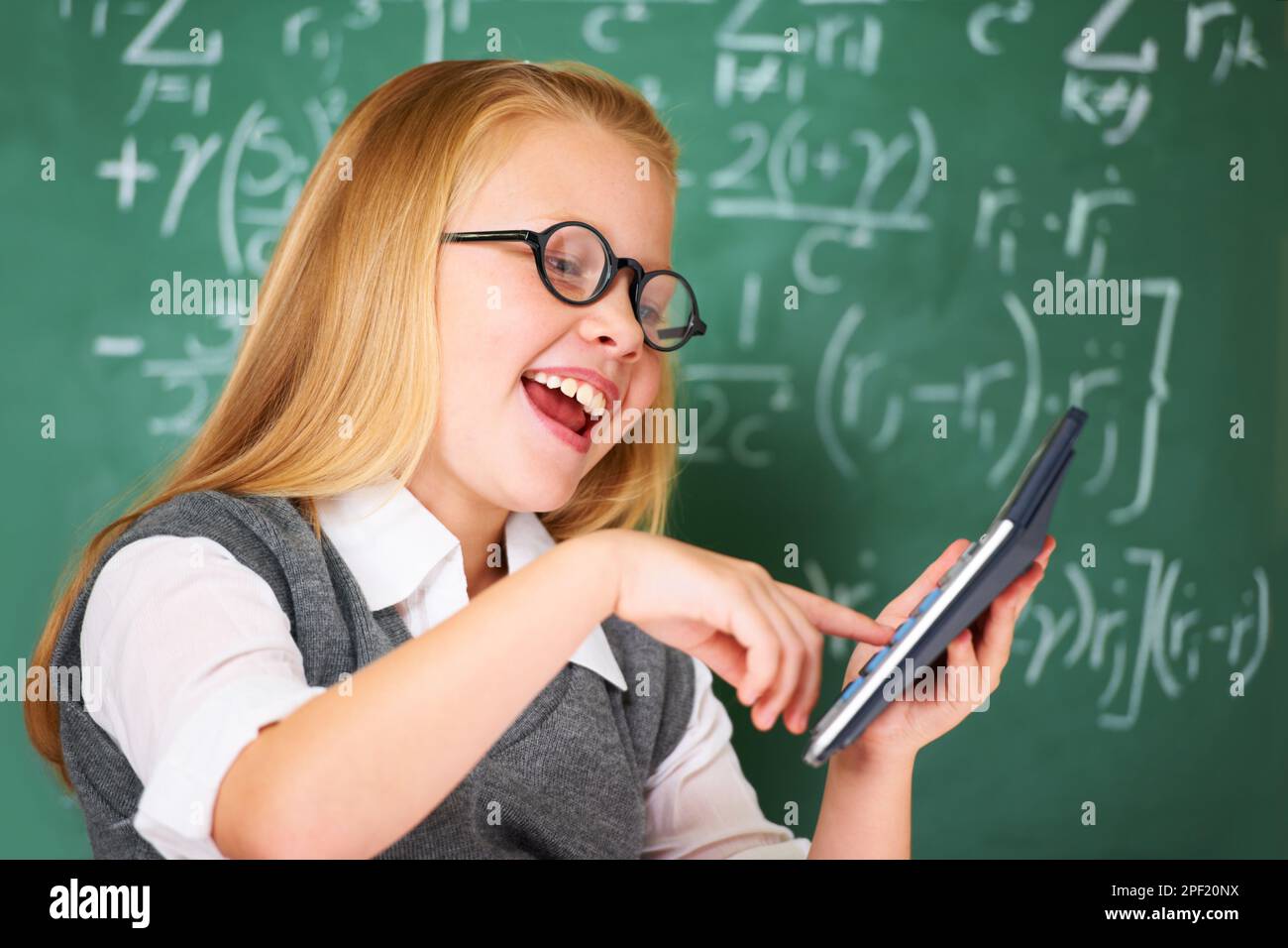 Kids maths calculator class hi-res stock photography and images - Alamy