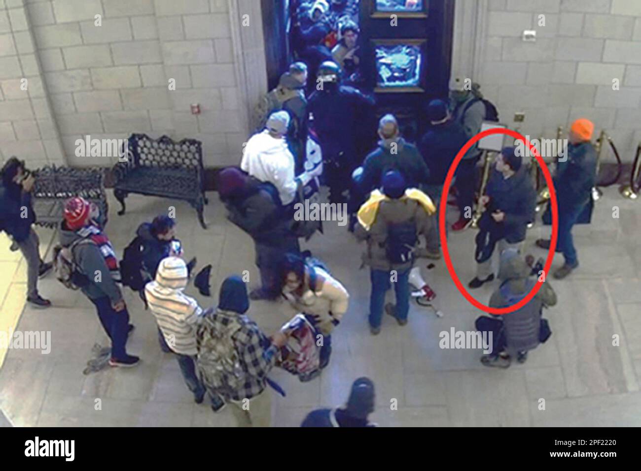This image from the U.S. Capitol Police security video shows Elliot ...