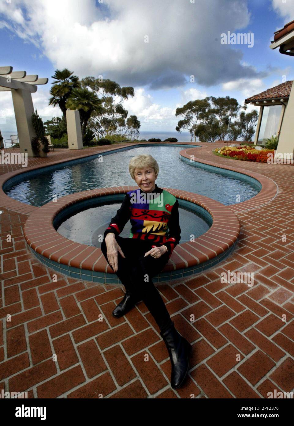 Audrey Geisel, widow of Dr. Seuss creator Theodor Geisel, poses at her ...