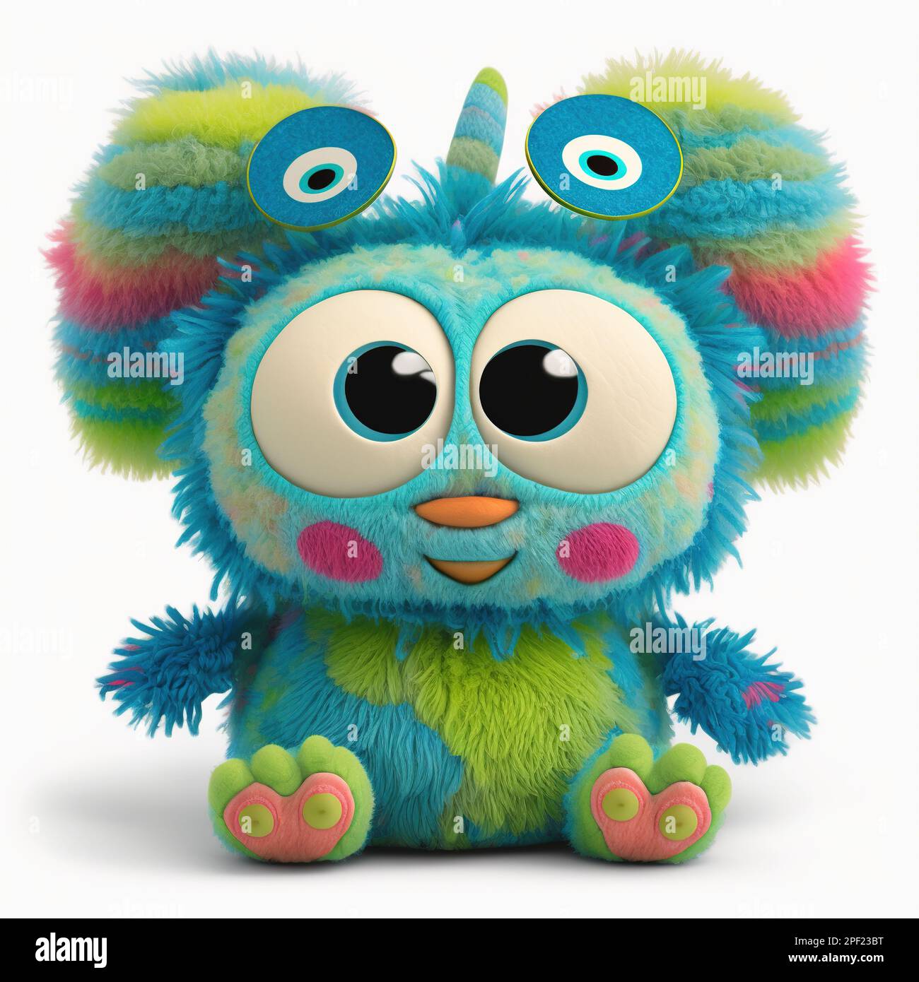 Cartoon characters rainbow painting Cut Out Stock Images & Pictures - Alamy