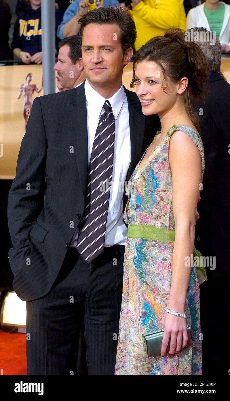 Actor Matthew Perry and his companion, Rachel Dunn, arrive at the 10th ...