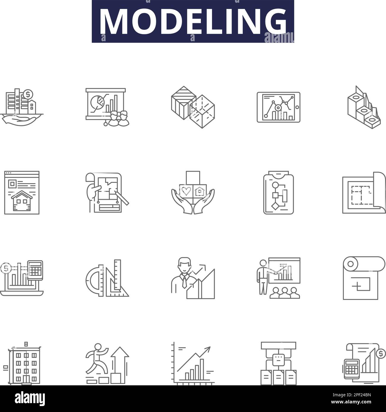 Modeling line vector icons and signs. Modeling, Simulation ... Modeling line vector icons and signs. Modeling, Simulation ...