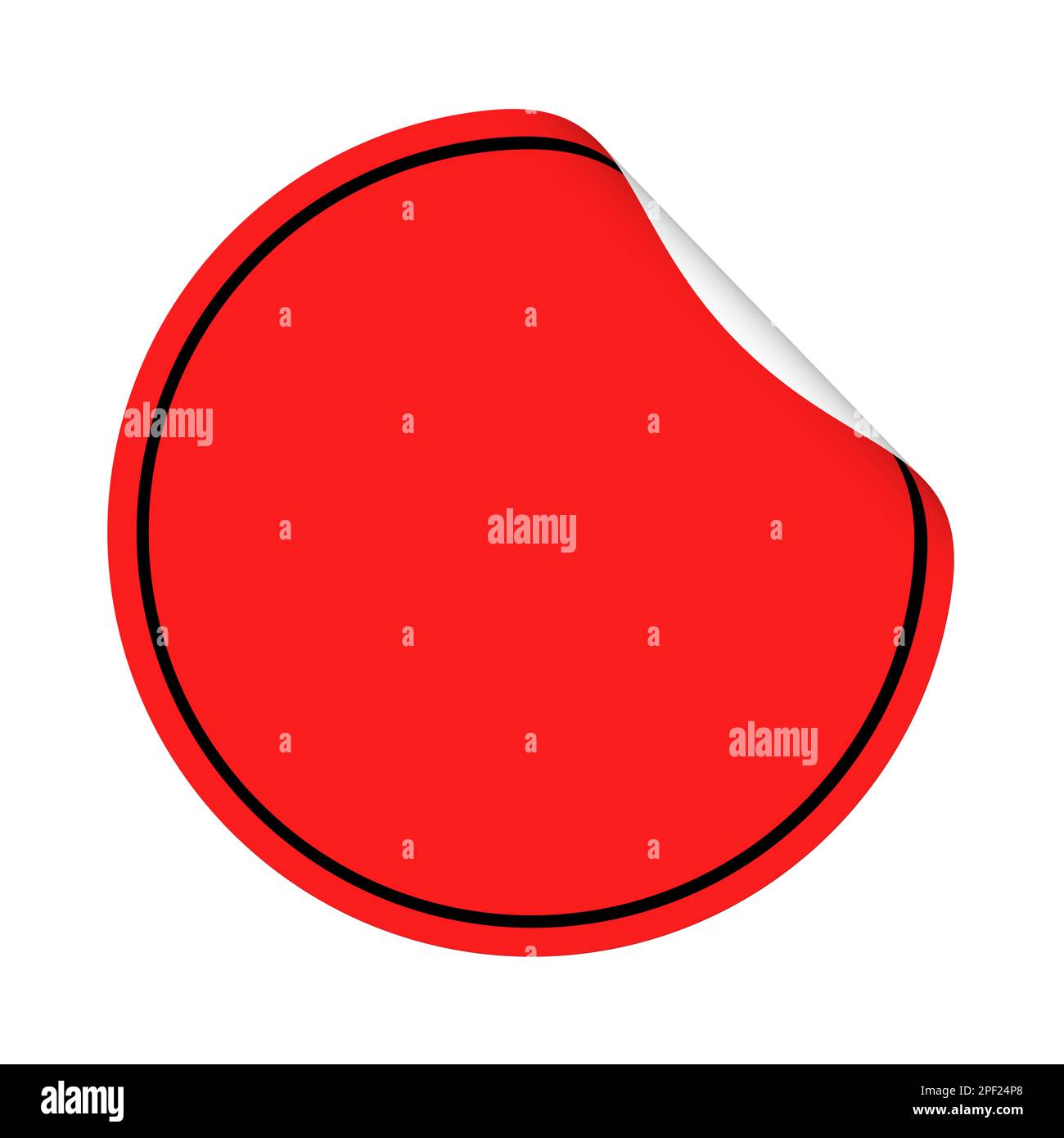 Round red sticker hi-res stock photography and images - Alamy