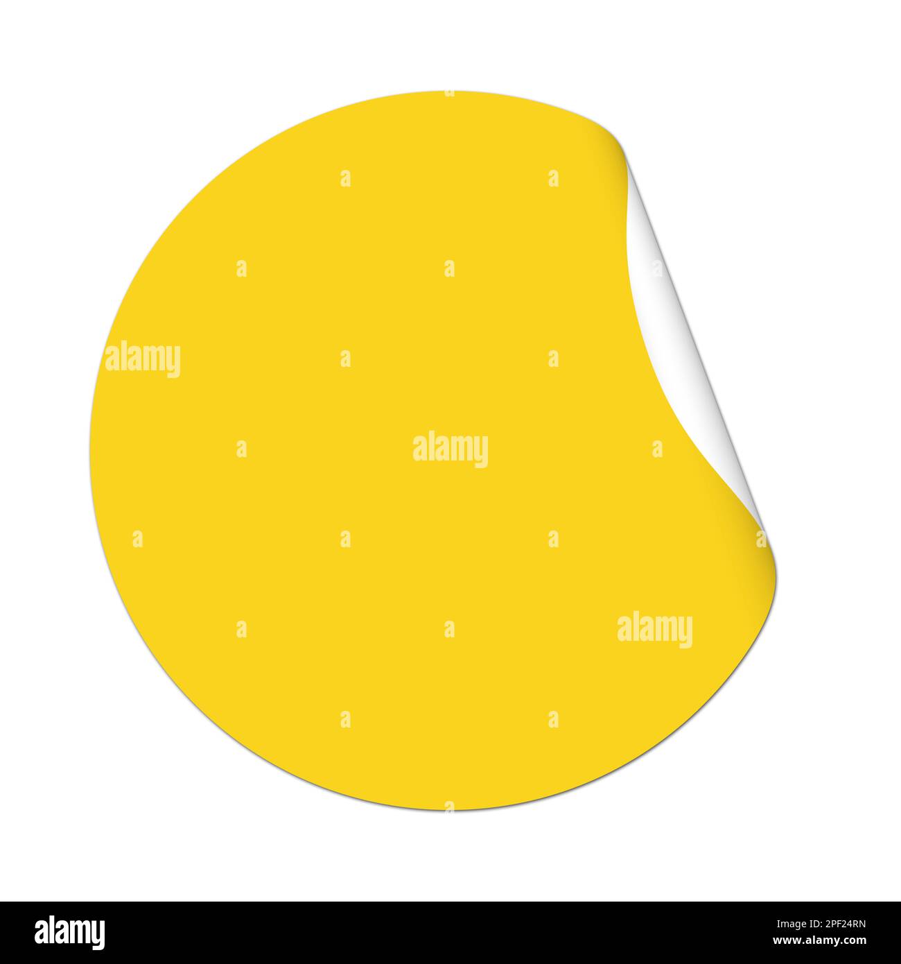 Round yellow sticker hi-res stock photography and images - Alamy
