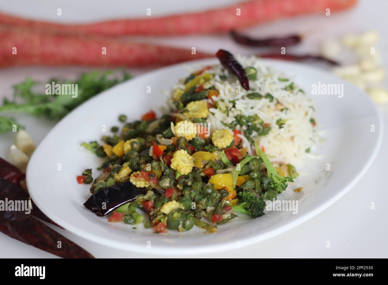 Chili garlic veg rice. Chilli garlic mix vegetable rice. A garlic ...