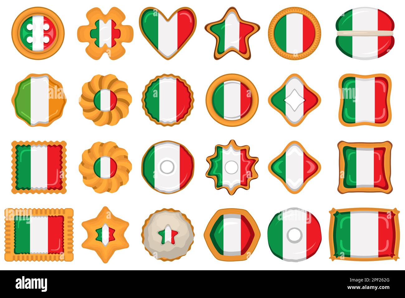 Homemade cookie with flag country Ireland in tasty biscuit, cookie ...