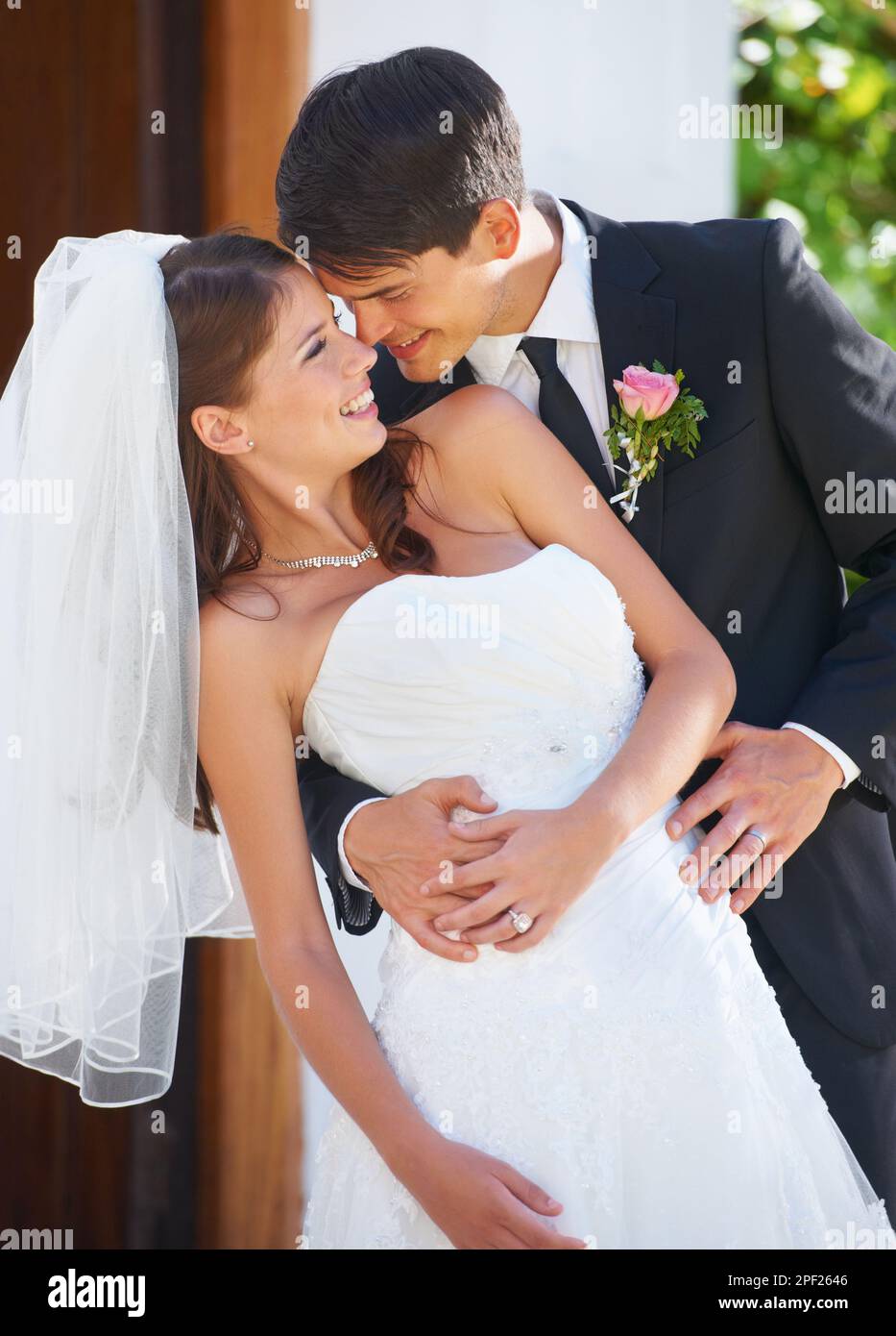The love of his life. A handsome groom dipping his gorgeous bride and ...