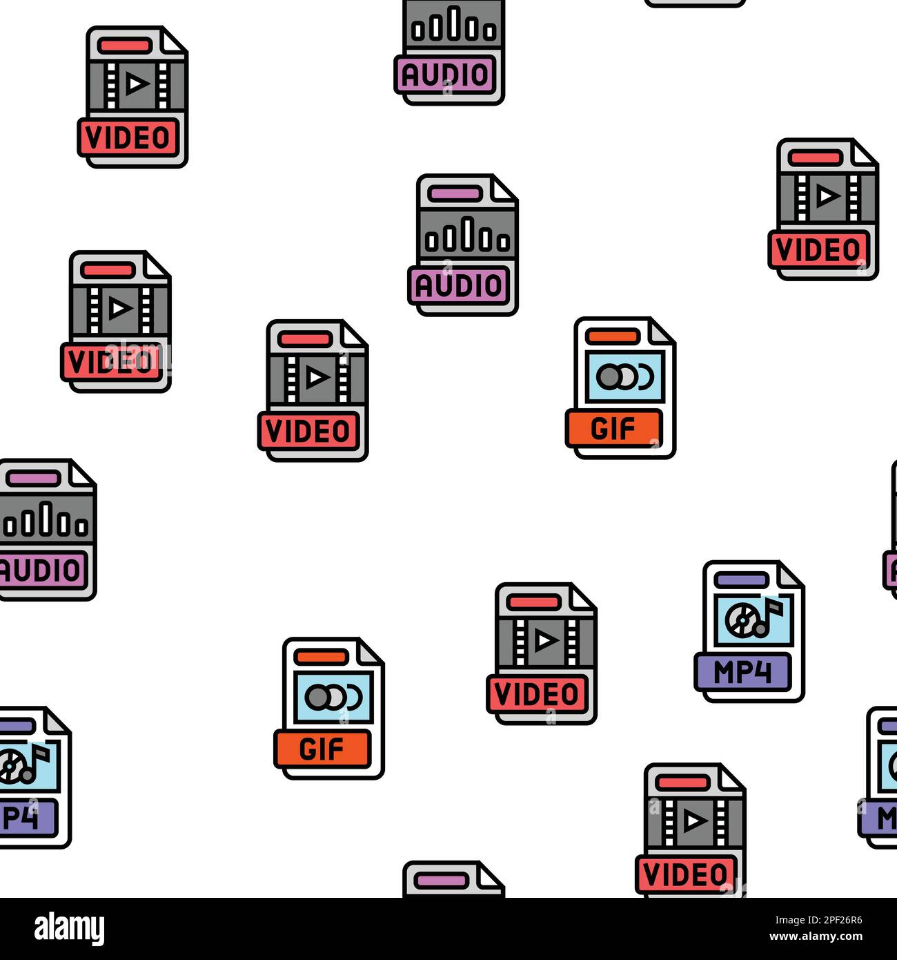 file format document vector seamless pattern Stock Vector Image & Art ...