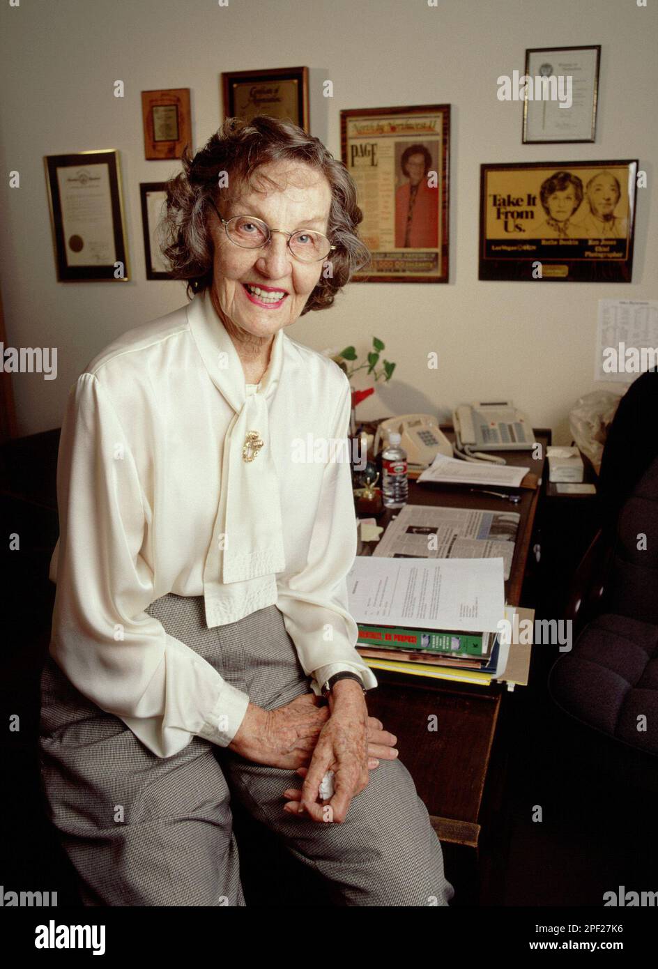 Ruthe Deskin, former Las Vegas Sun Assistant to the Publisher, shown in ...