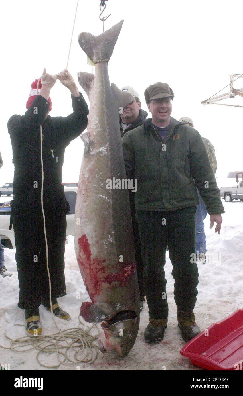 David Piechowski of Red Granite, Wis., poses with his possible state ...