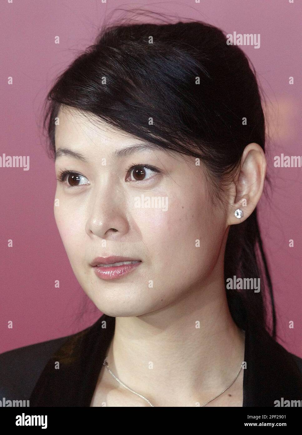 Taiwanese actress Rene Liu poses during a photocall prior to a press ...