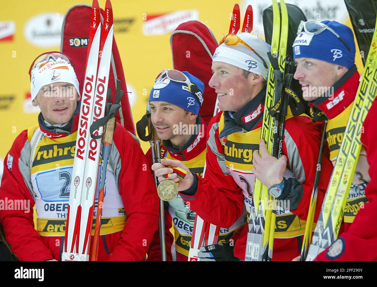 The French team with Raphael Poiree, Vincent Defrasne, Ferreol Cannard ...
