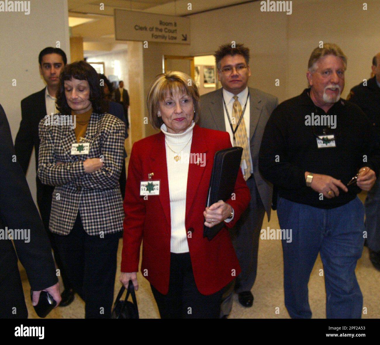 Sharon Rocha, center, mother of Laci Peterson, her son Brent Rocha ...