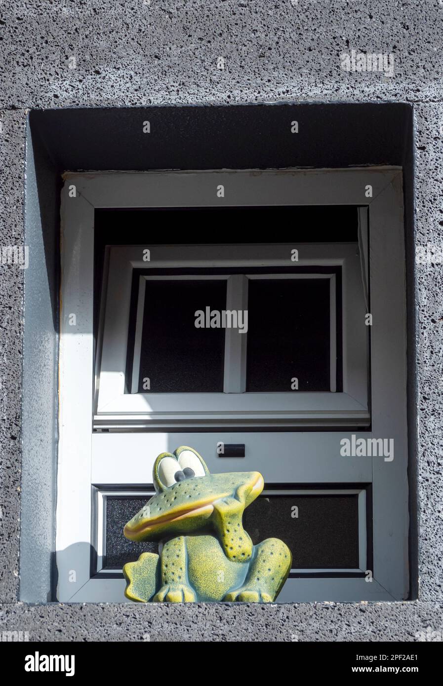 A frog on a window in Marocos in Madeira Stock Photo - Alamy