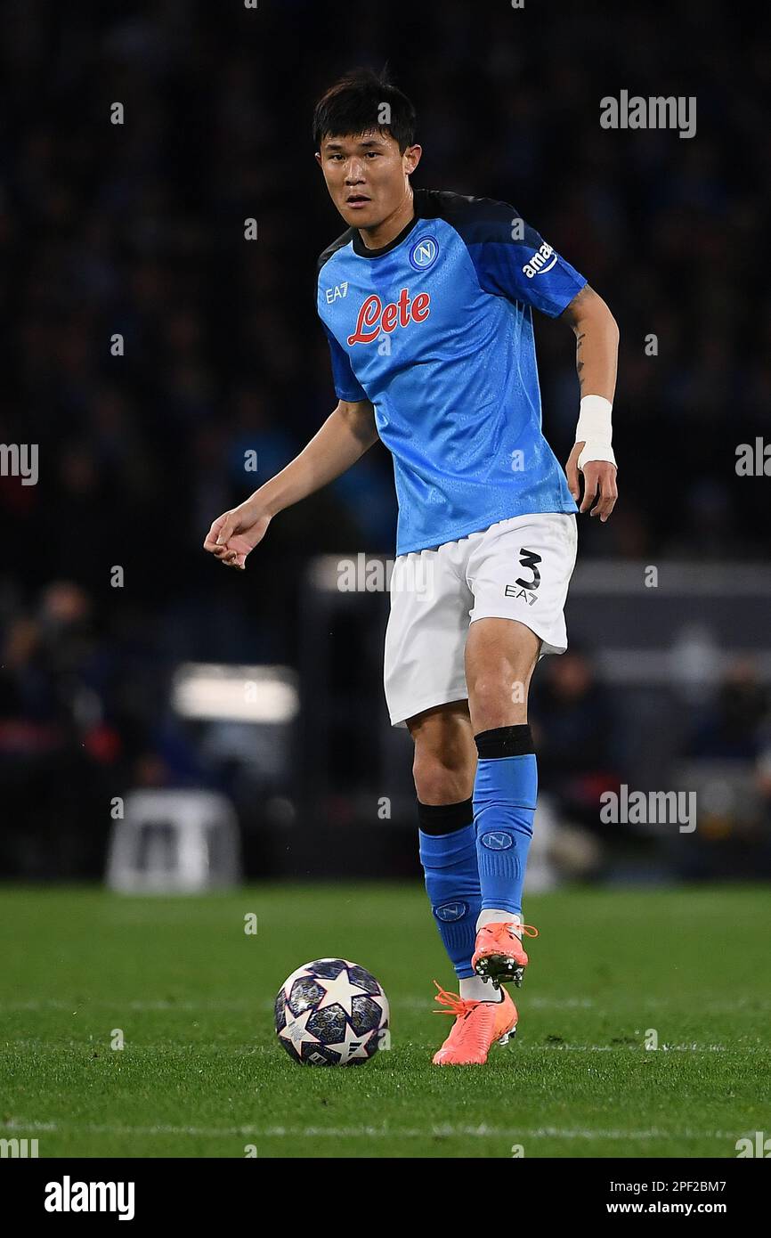 Kim Min-Jae of SSC Napoli in action during the UEFA Champions League ...