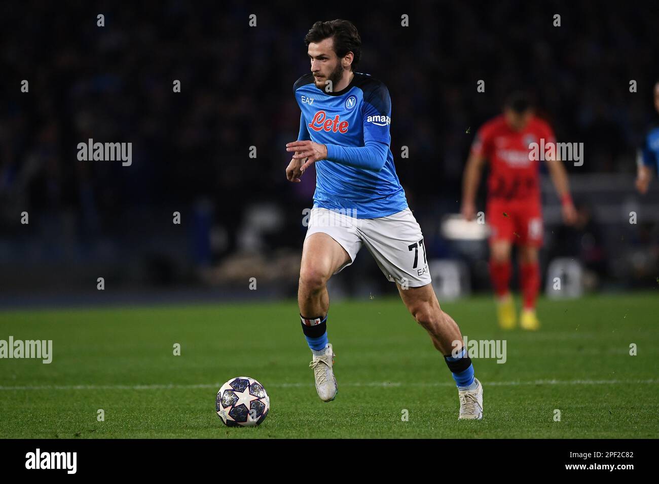 Uefa champions league khvicha kvaratskhelia hi-res stock photography ...