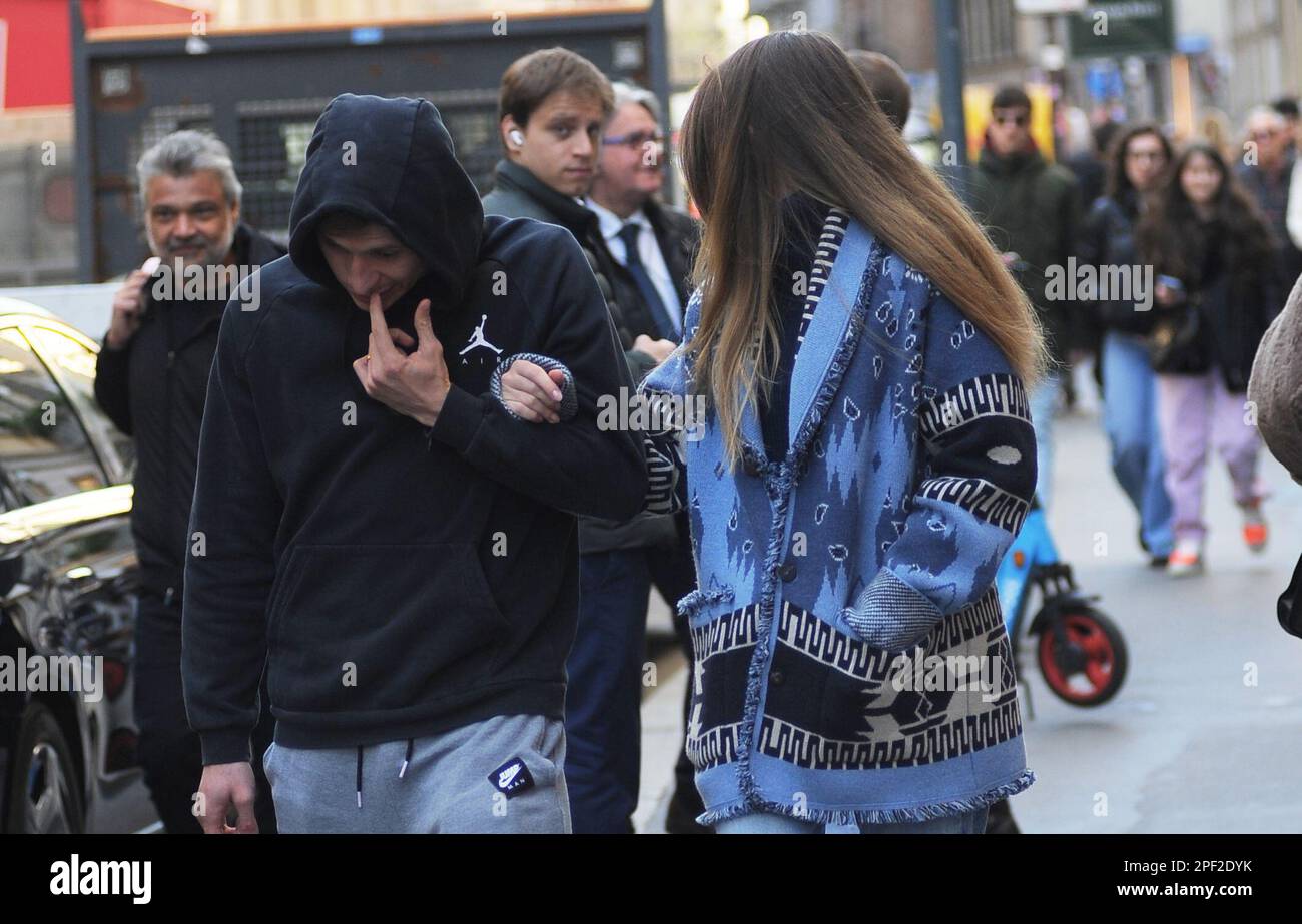 Milan, . 16th Mar, 2023. Milan, 16-03-2023 Nicolò Barella, footballer ...