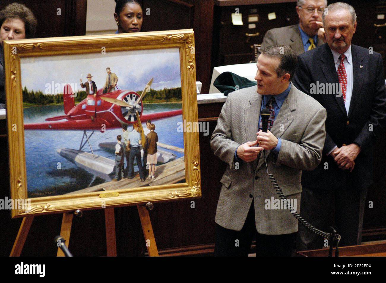 Artist Mark Wimmer talks about his painting 'The Last Farewell of Wiley ...