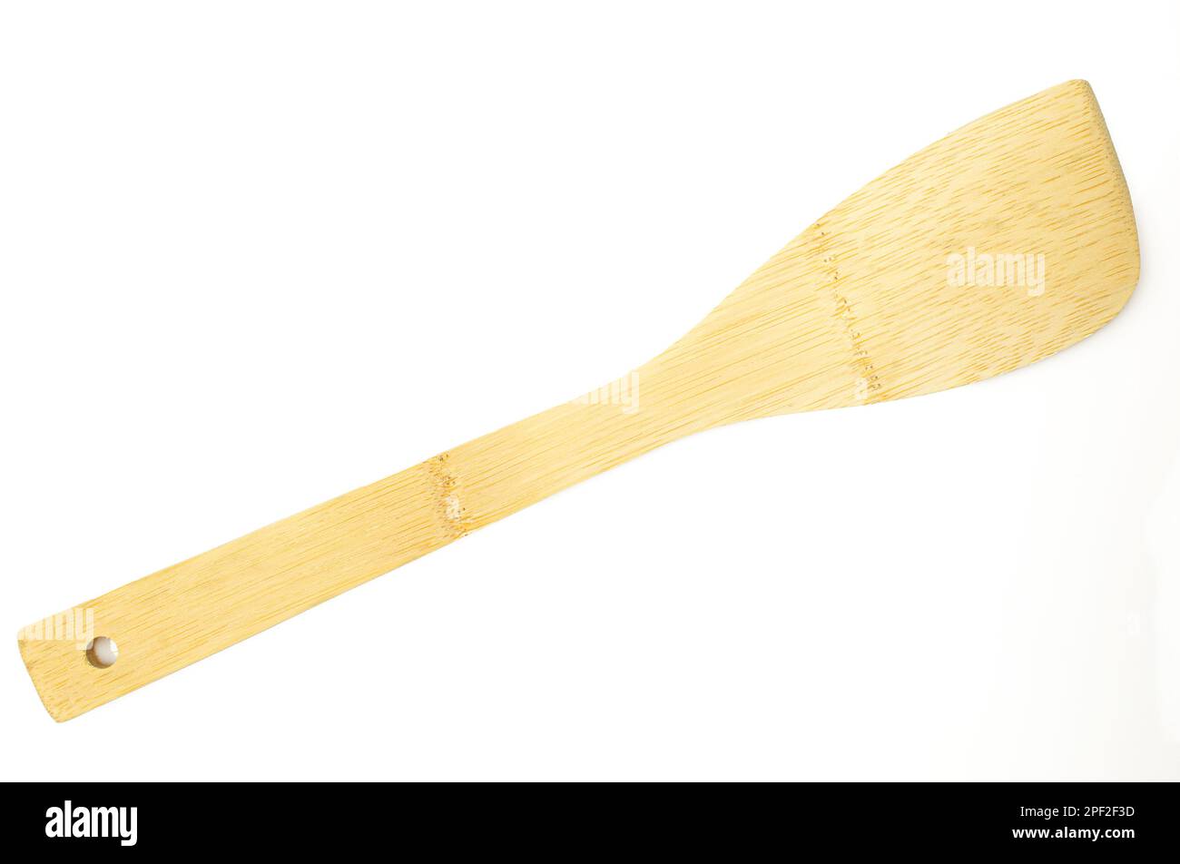 Wooden kitchen spatula isolated on white background Stock Photo - Alamy