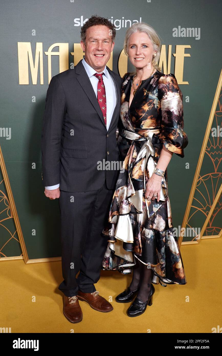 David Segel and Elisabeth Costa de Beauregard (right) attend the UK ...