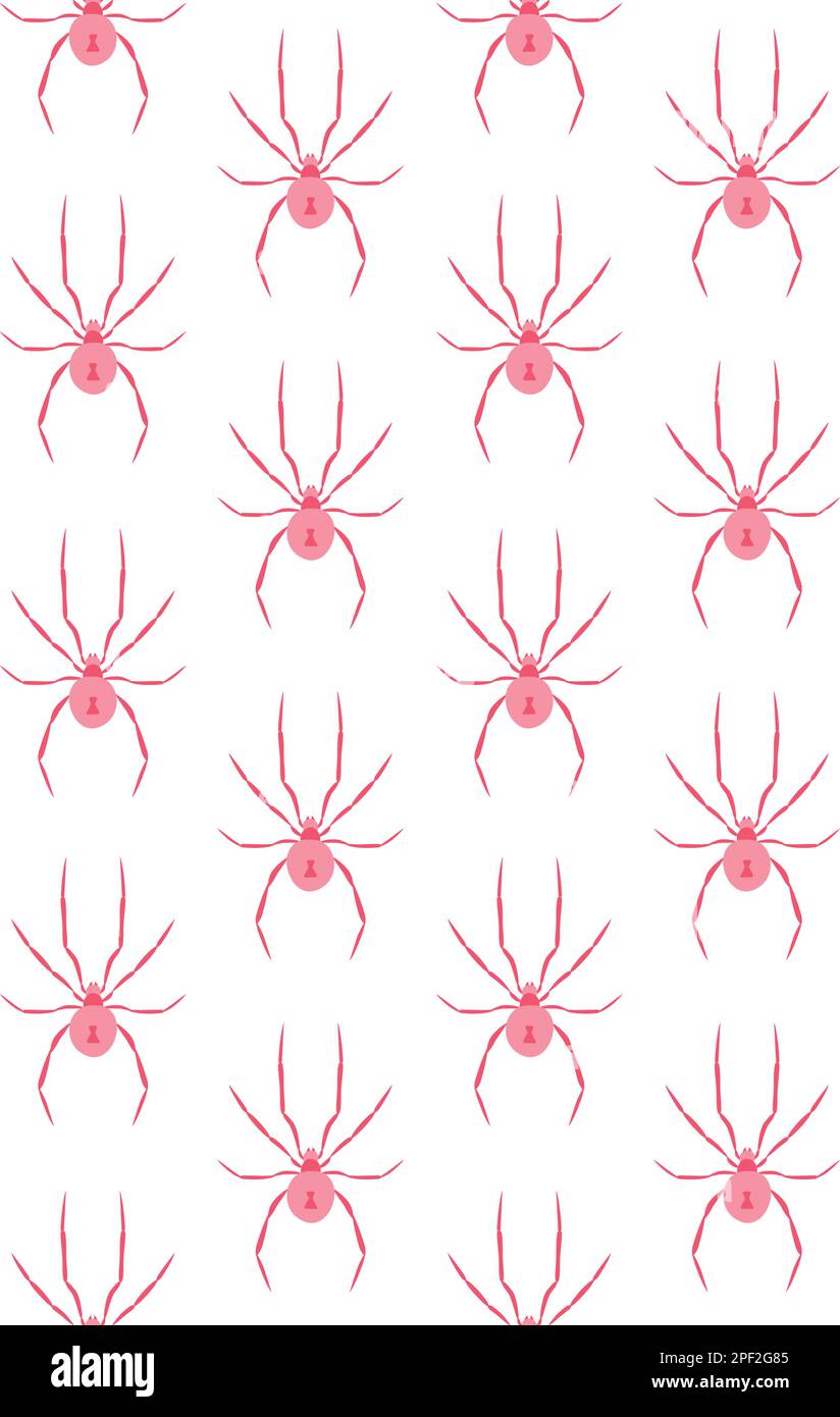 Vector seamless pattern of flat pink spider Stock Vector Image & Art ...