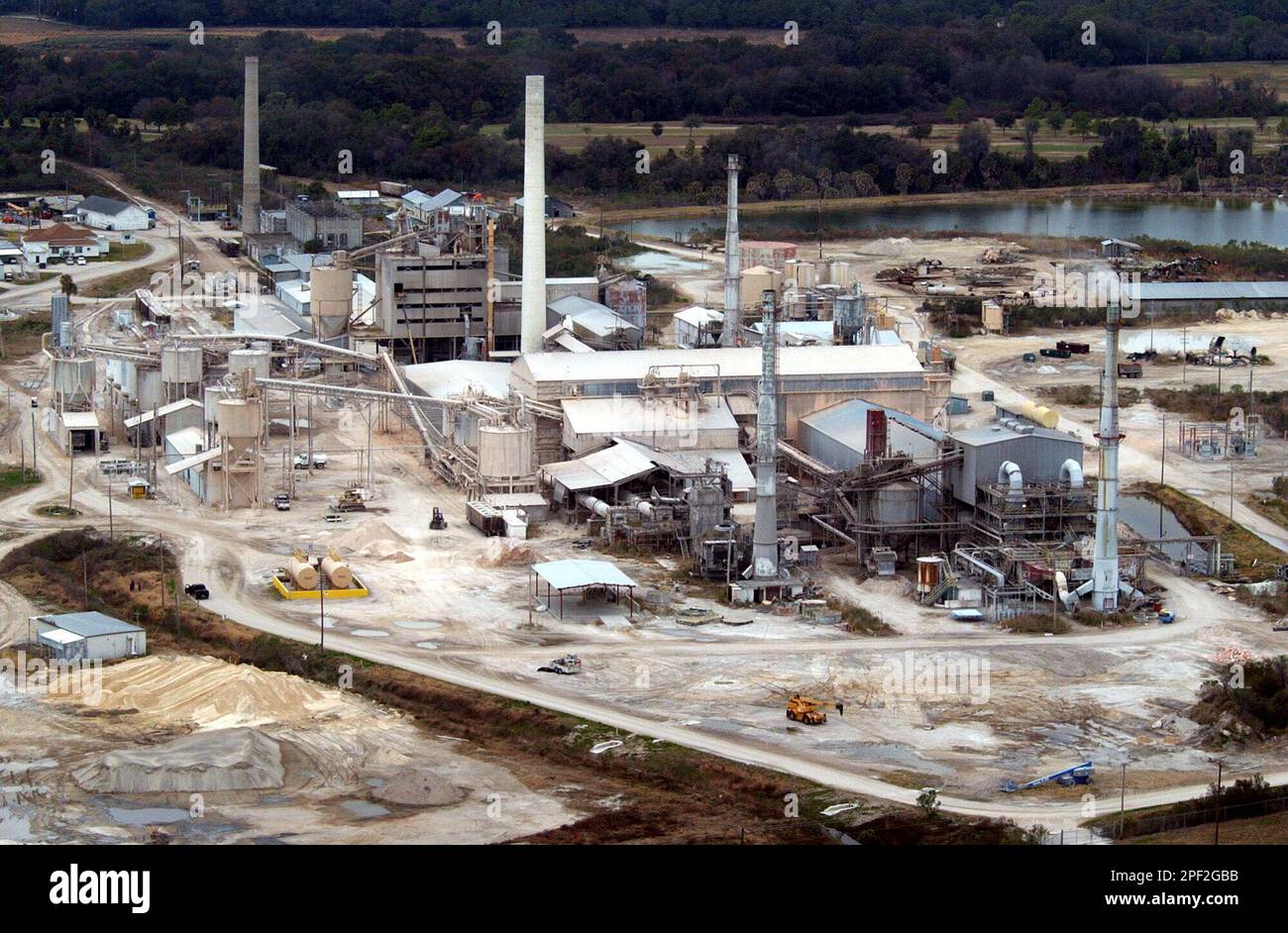 Coronet Industries Inc., Hillsborough County phosphate plant shown in ...