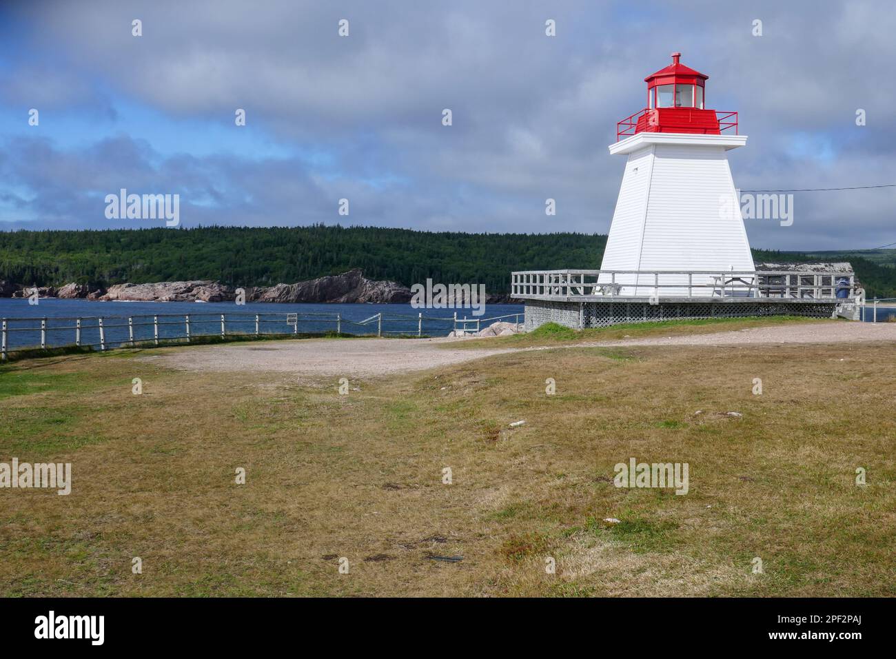 scenic Neils harbour lighthouse in Nova Scotia, Canada Stock Photo - Alamy