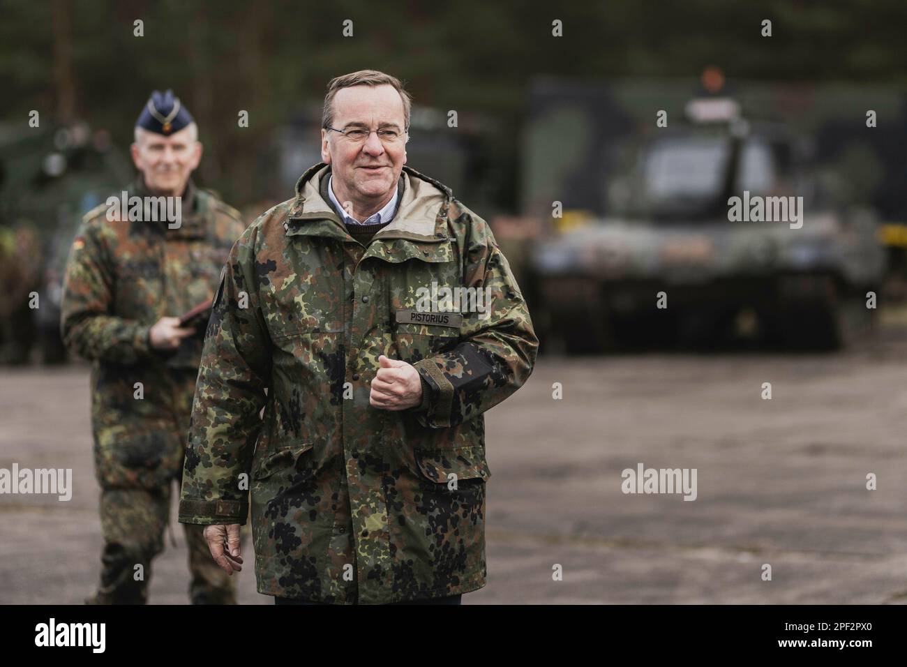Boris Pistorius (SPD), Federal Minister of Defense, pictured during a ...