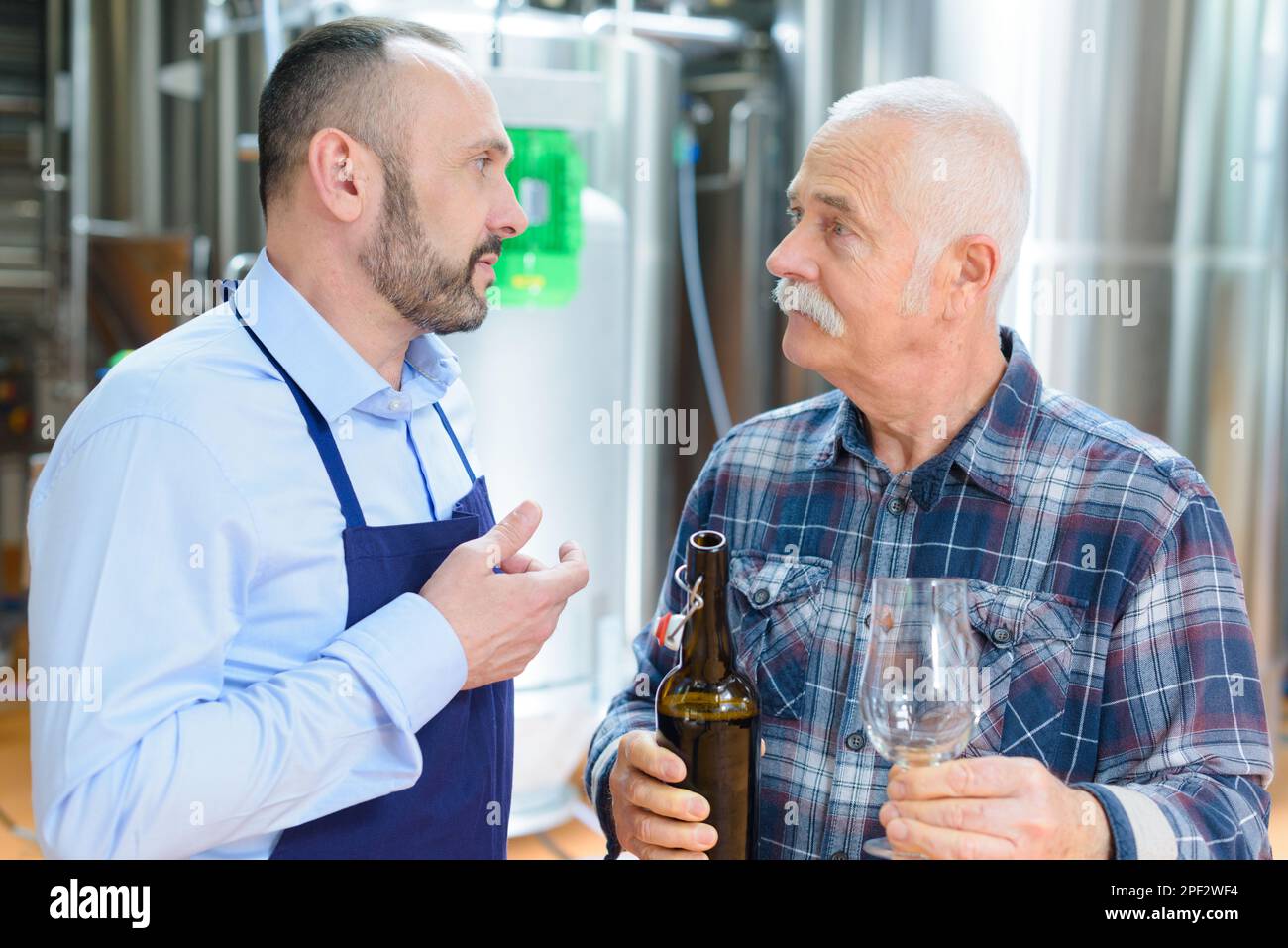 man sampling beer in brewery Stock Photo - Alamy