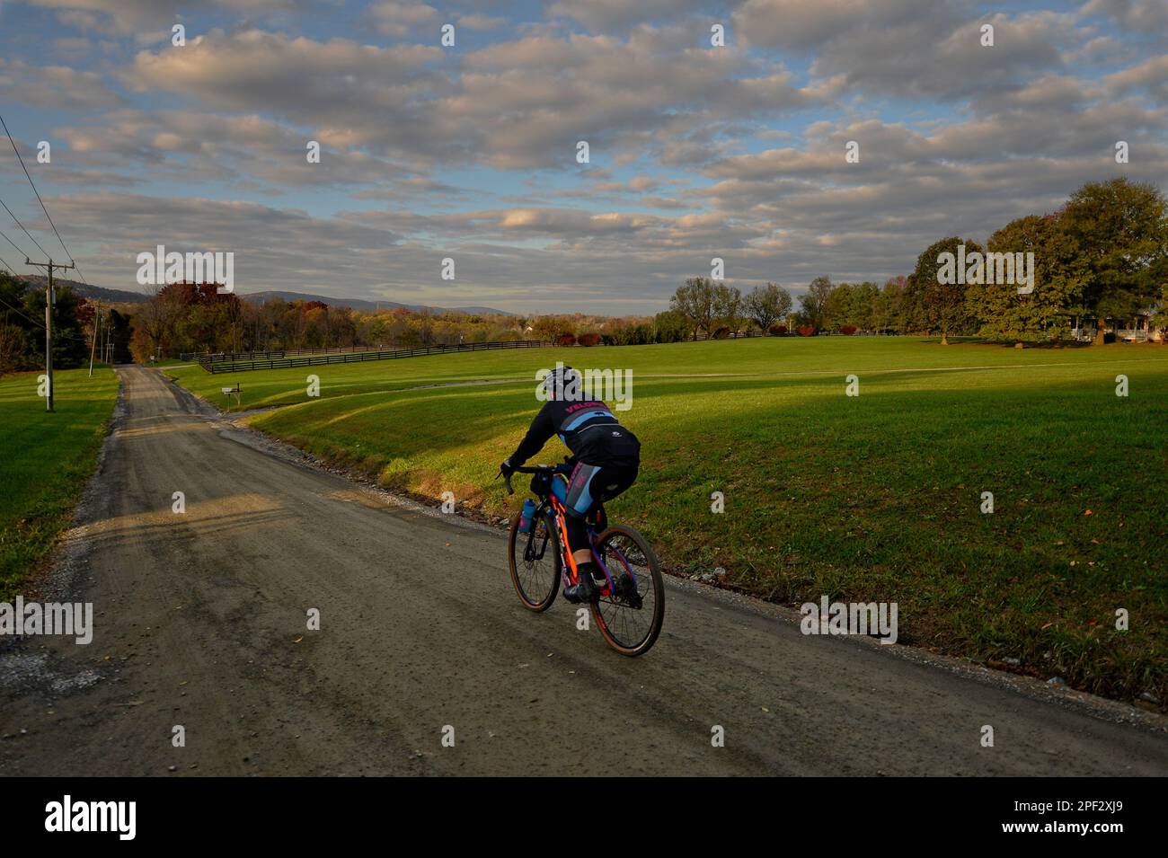 UNITED STATES - 10-31-20 : Kasey Clark a cyclist and organic farmer in ...
