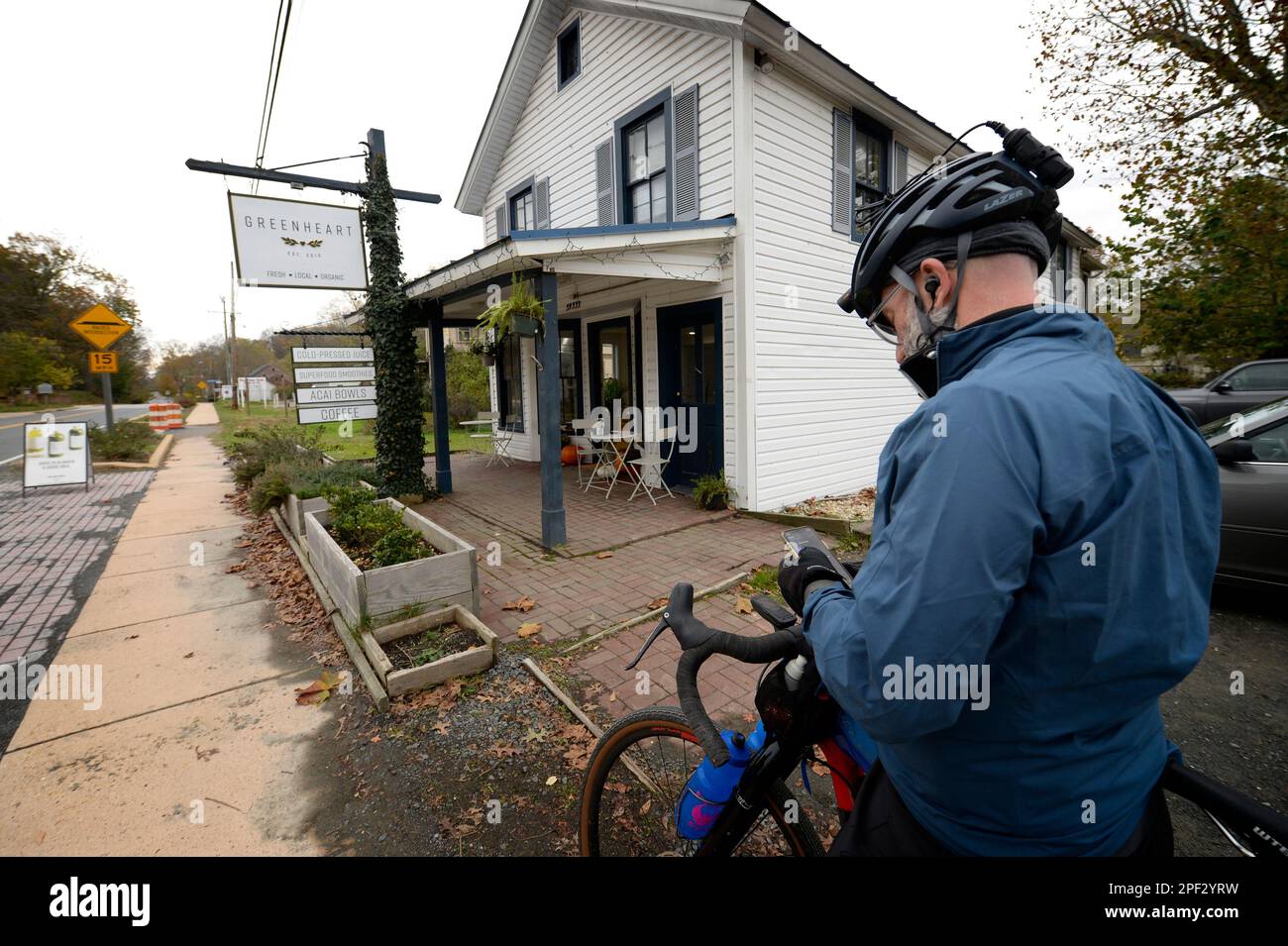 UNITED STATES - 10-31-20 : Kasey Clark a cyclist and organic farmer in ...