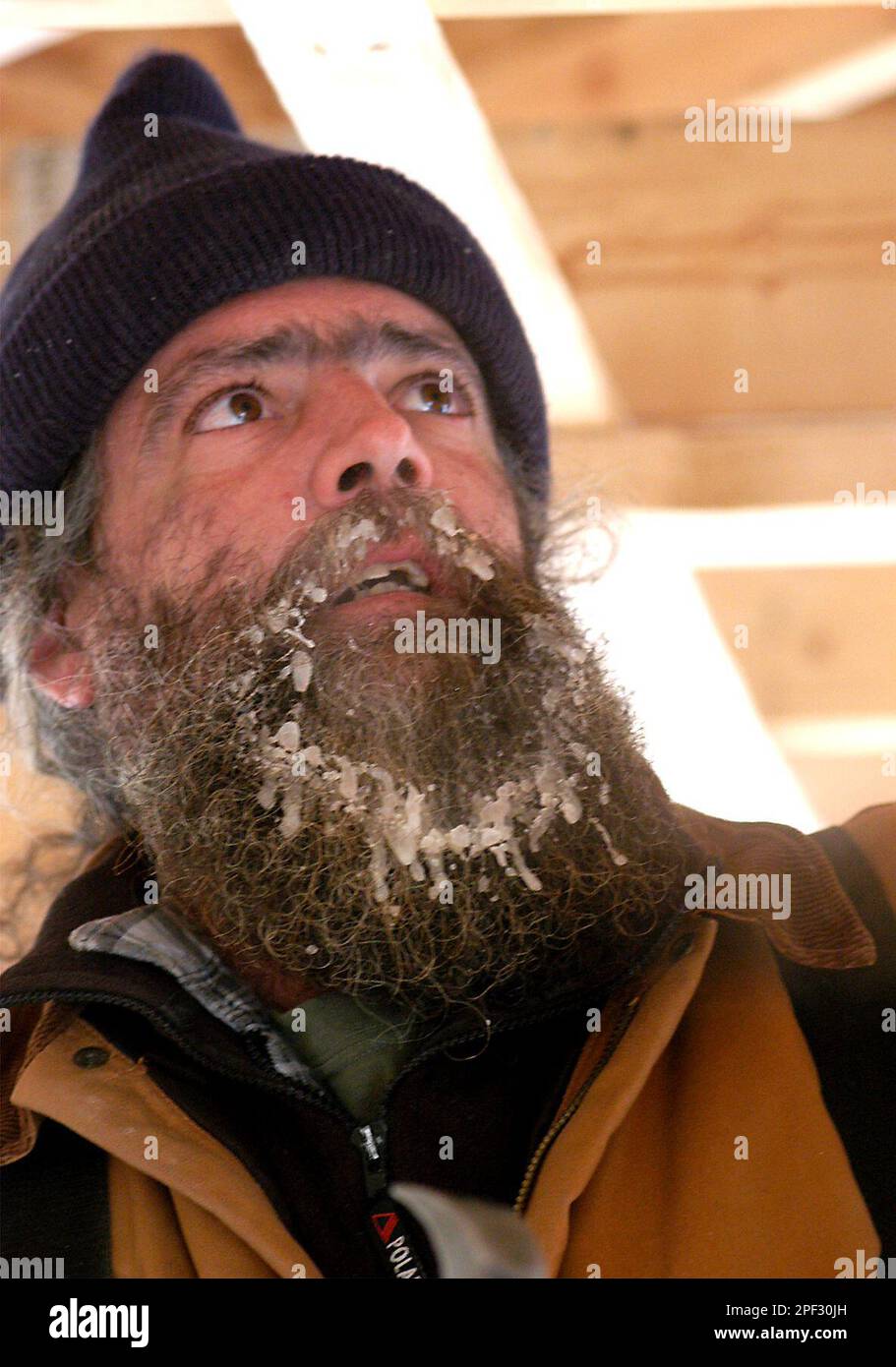 Mike "Moby" McInnis of Better Built Carpentry in Rumford, Maine, works ...