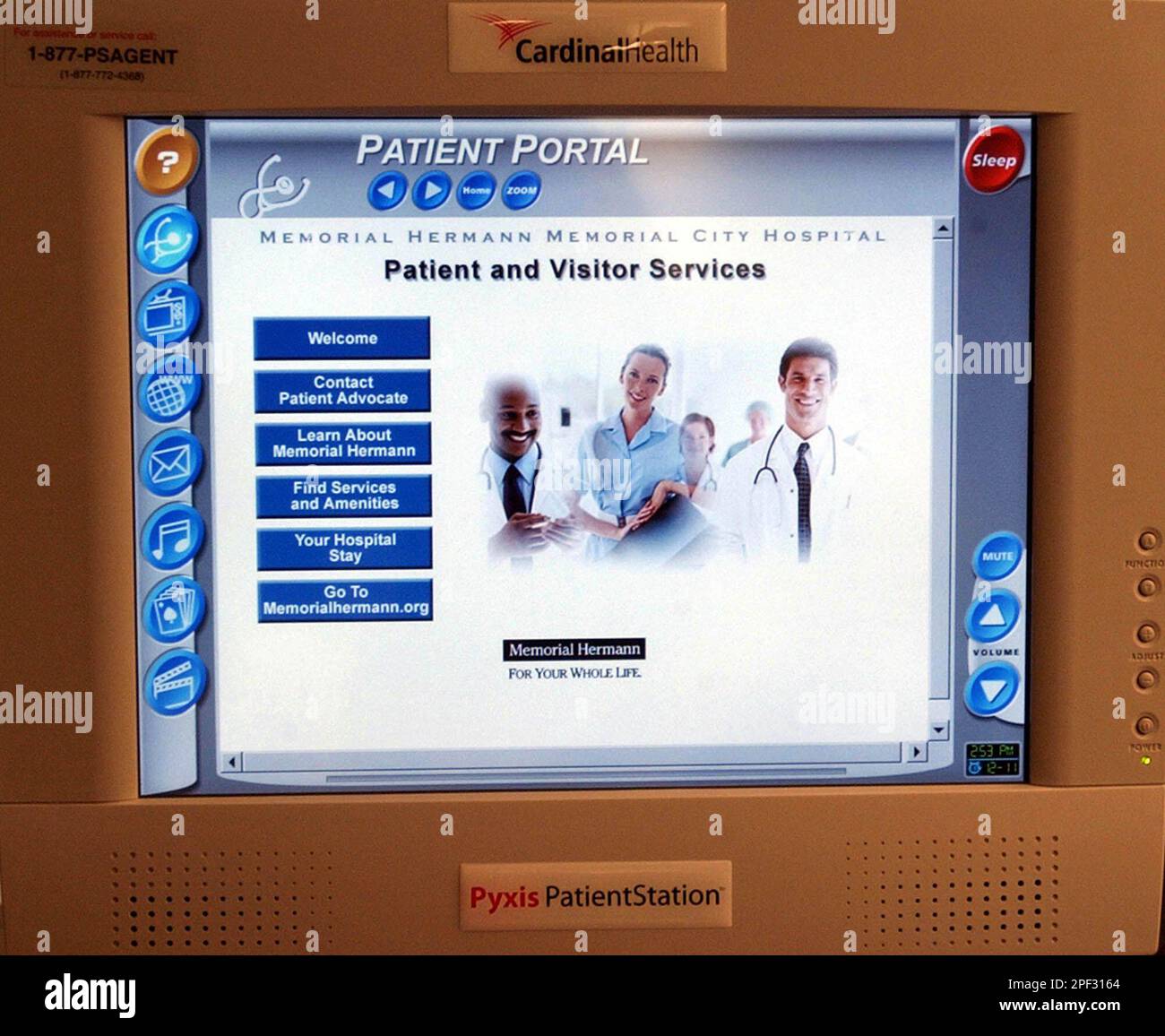 The Pyxis Patient Station, shown Thursday, Dec. 11, 2003 in Houston, is ...