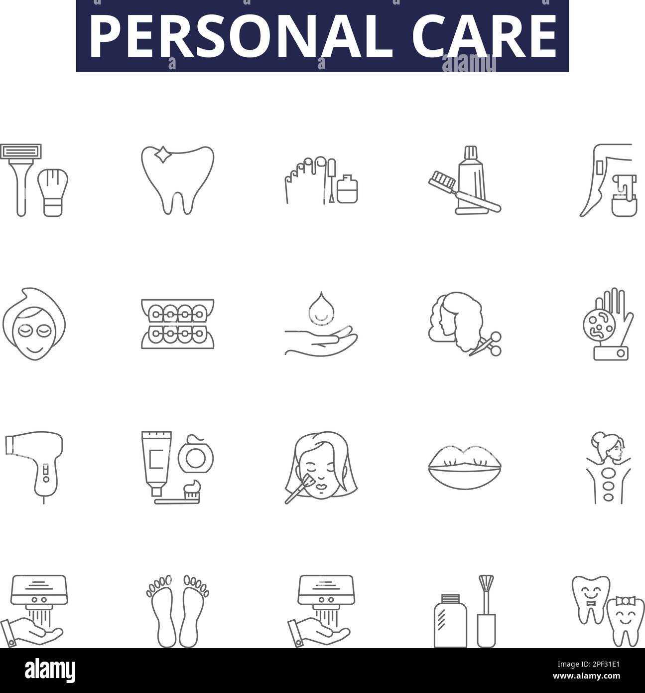 Manicure personal hygiene Stock Vector Images - Alamy