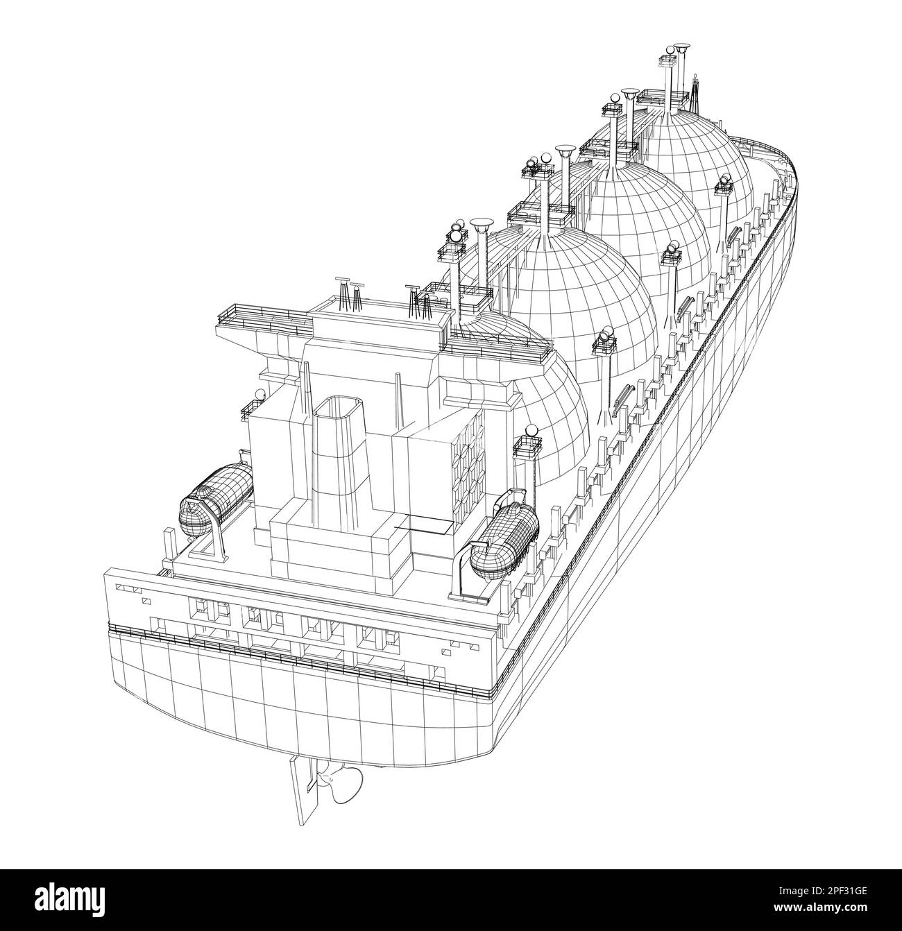 Liquefied natural gas tanker in Stock Vector Images - Alamy