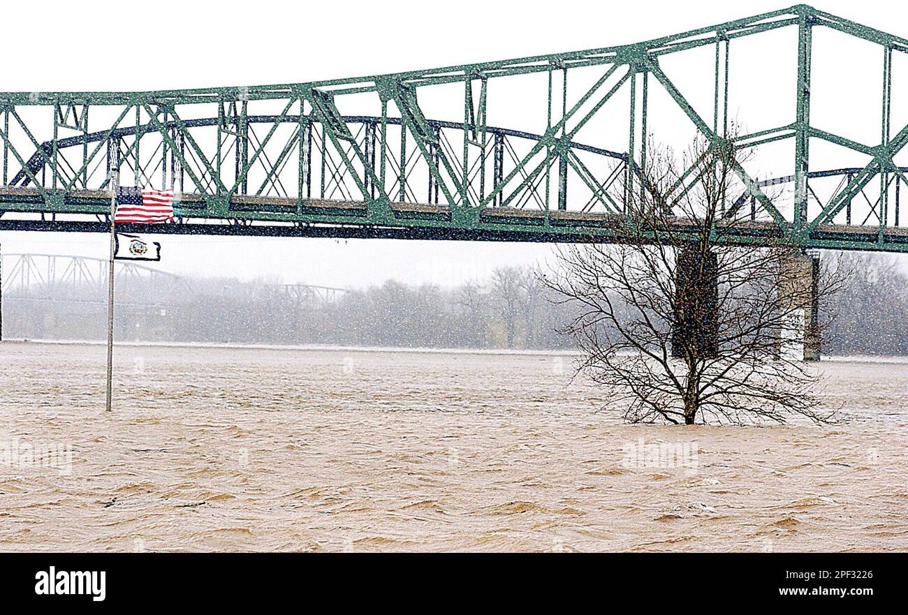 Point Park at the mouth of the Little Kanawha River where it joins the ...