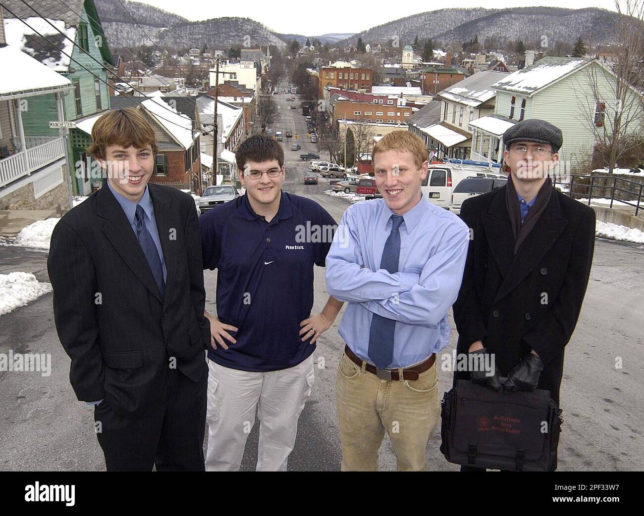 ** ADVANCE FOR SUNDAY, JAN. 4 ** From left to right; Thomas J. Strouse ...