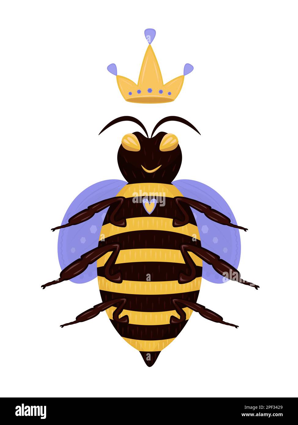 The queen bee Stock Vector Images - Alamy
