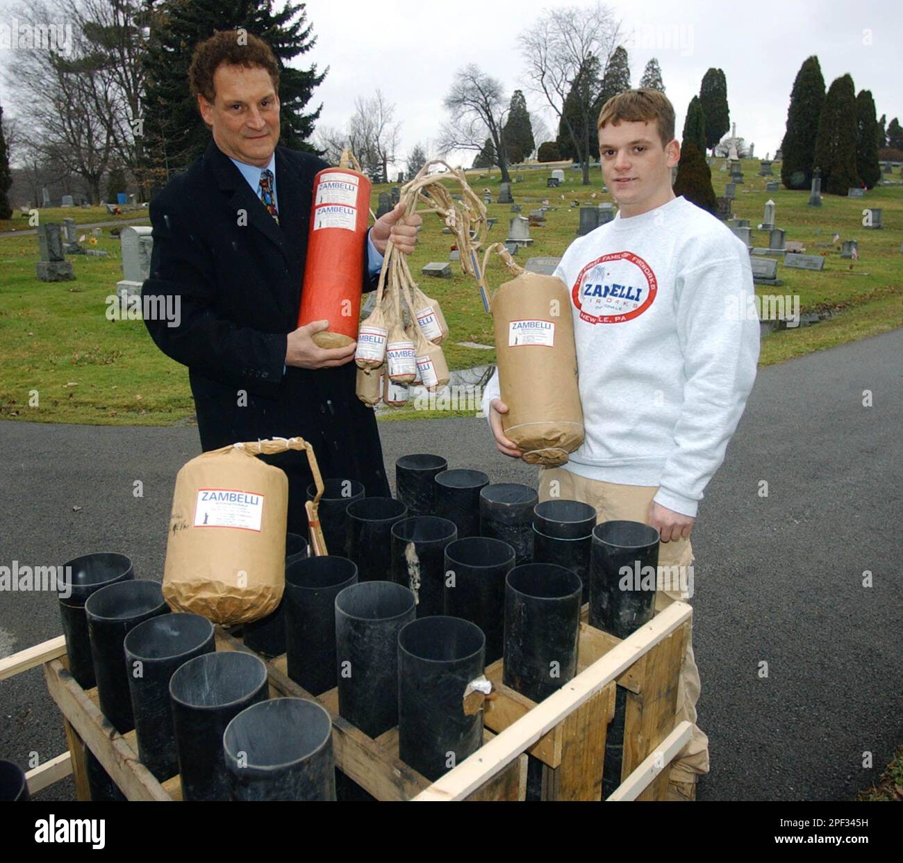 Dr. George Zambelli, Jr., left. and his son, George Zambelli III, show ...