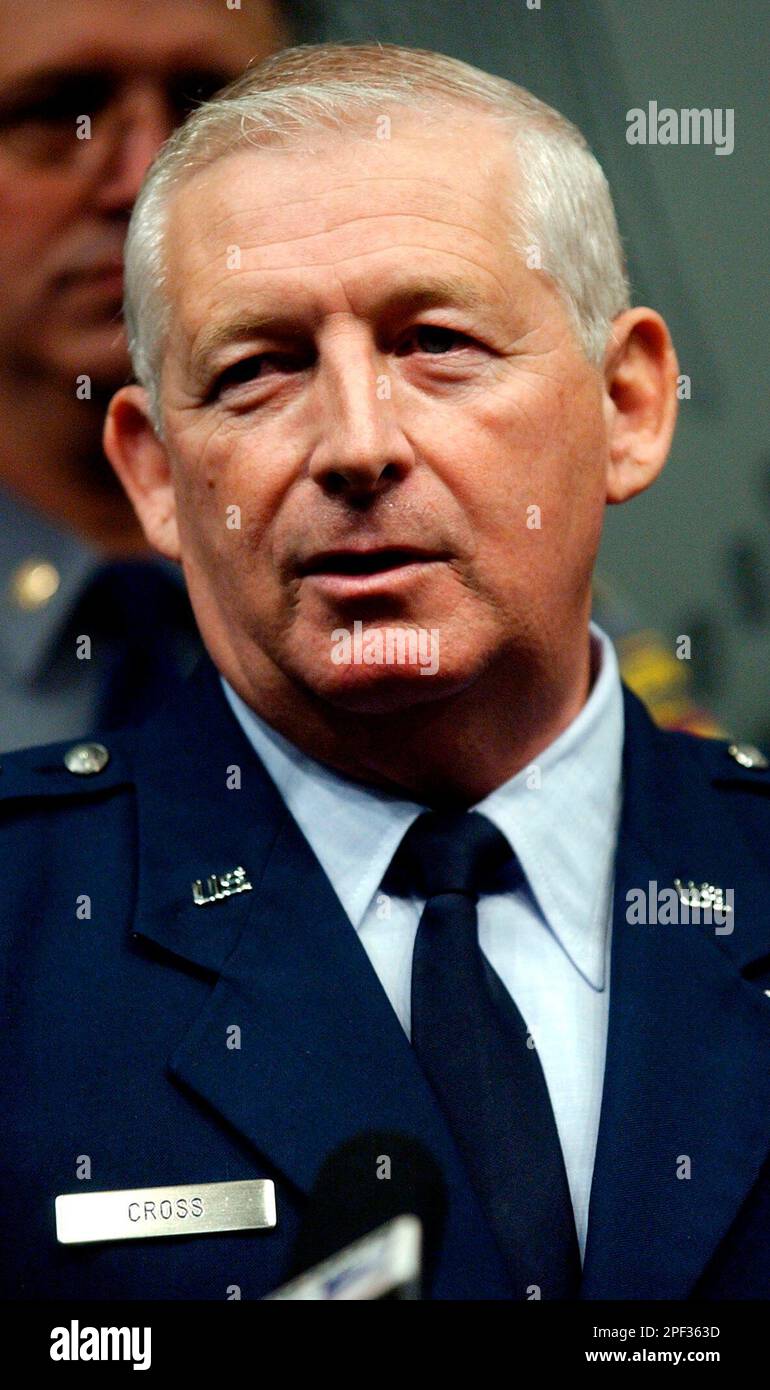 Major Gen. Harold Cross, commander of the Mississippi Air National ...