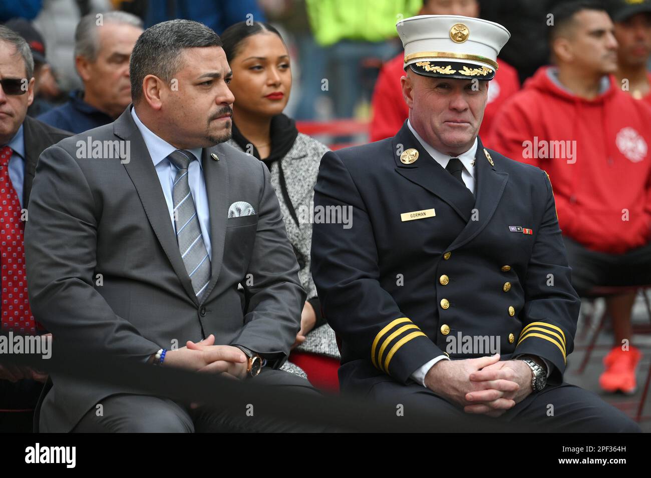 New York, USA. 16th Mar, 2023. (L-R) Edward Caban, First Deputy ...
