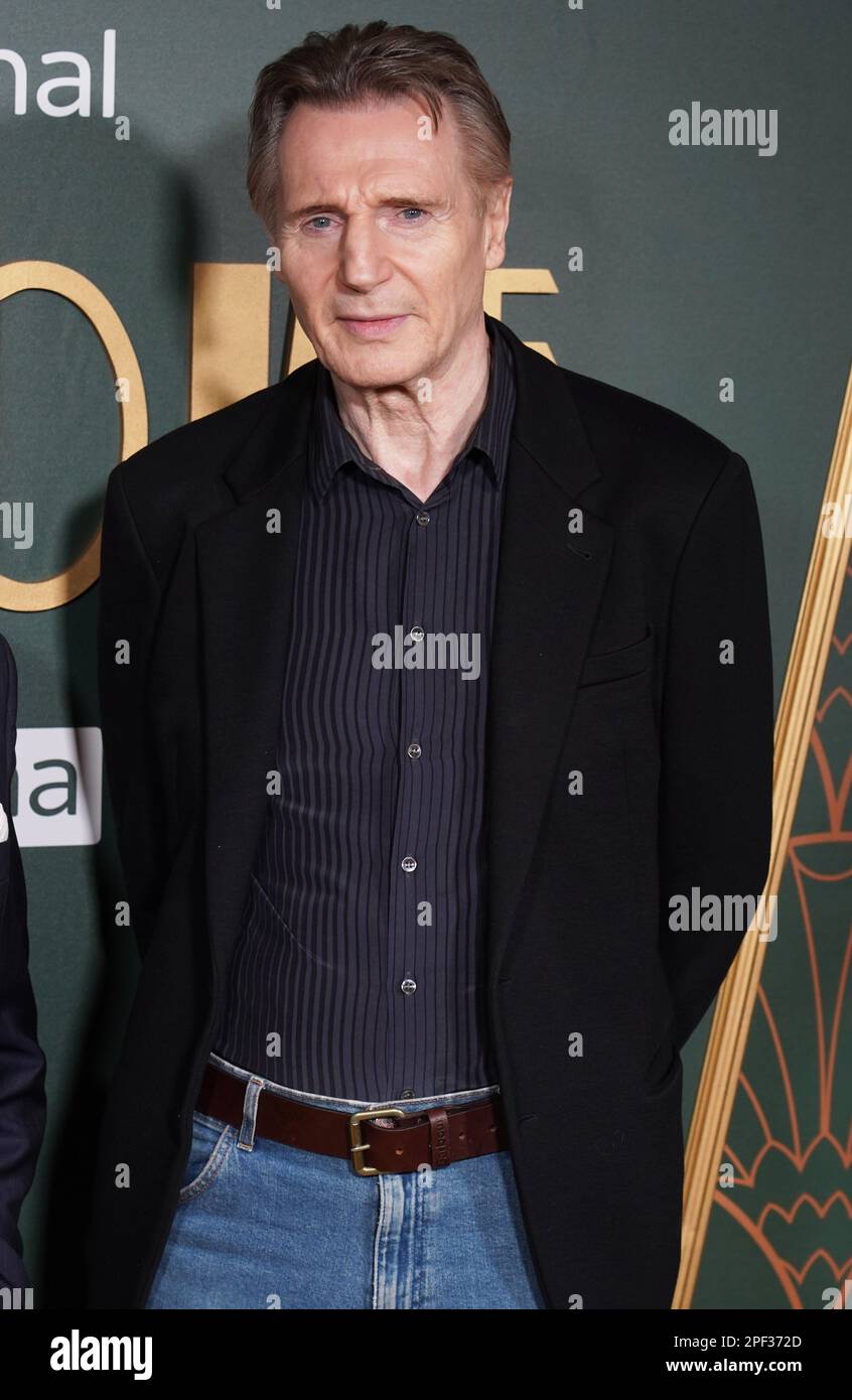 Liam Neeson attends the UK premiere of Marlowe at Vue West End in ...