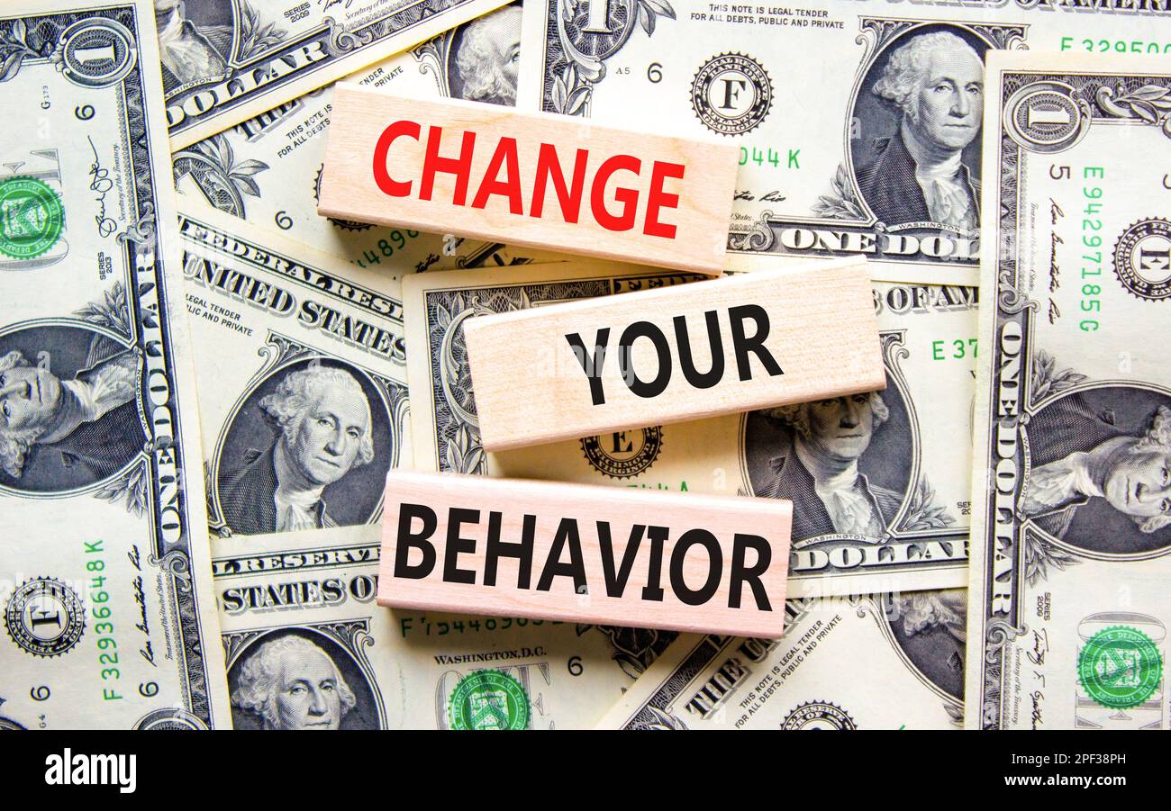 Motivation and Change your behavior symbol. Concept words Change your ...