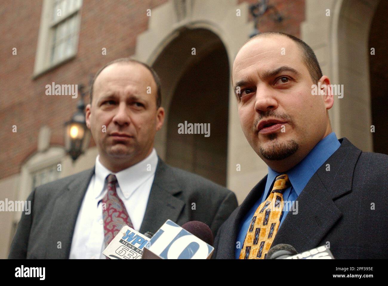 Rhode Island Assistant Attorney General Ronald Gendron, right ...