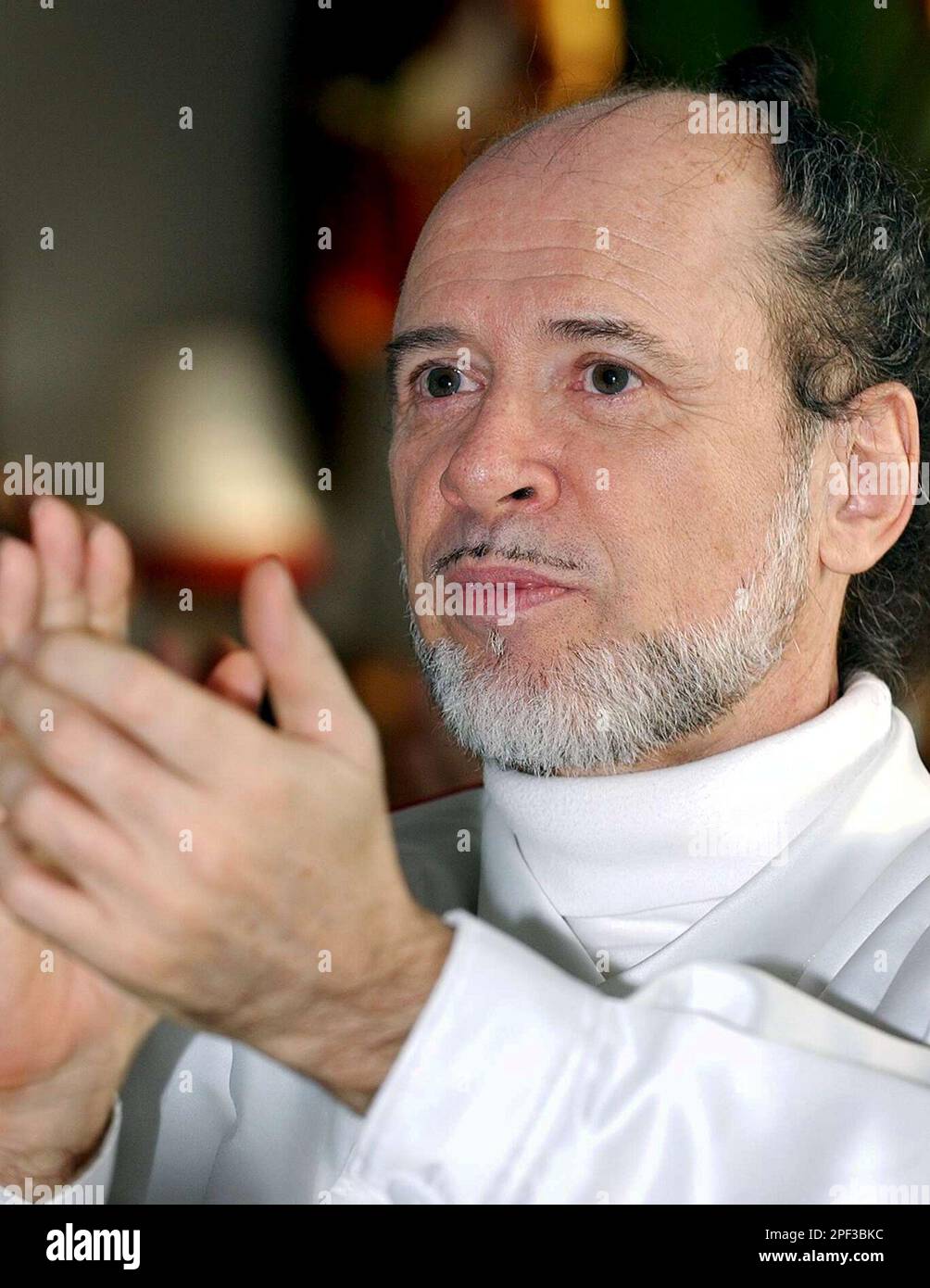 Claude "Rael" Vorilhon, founder of the Raelian movement and of Clonaid ...