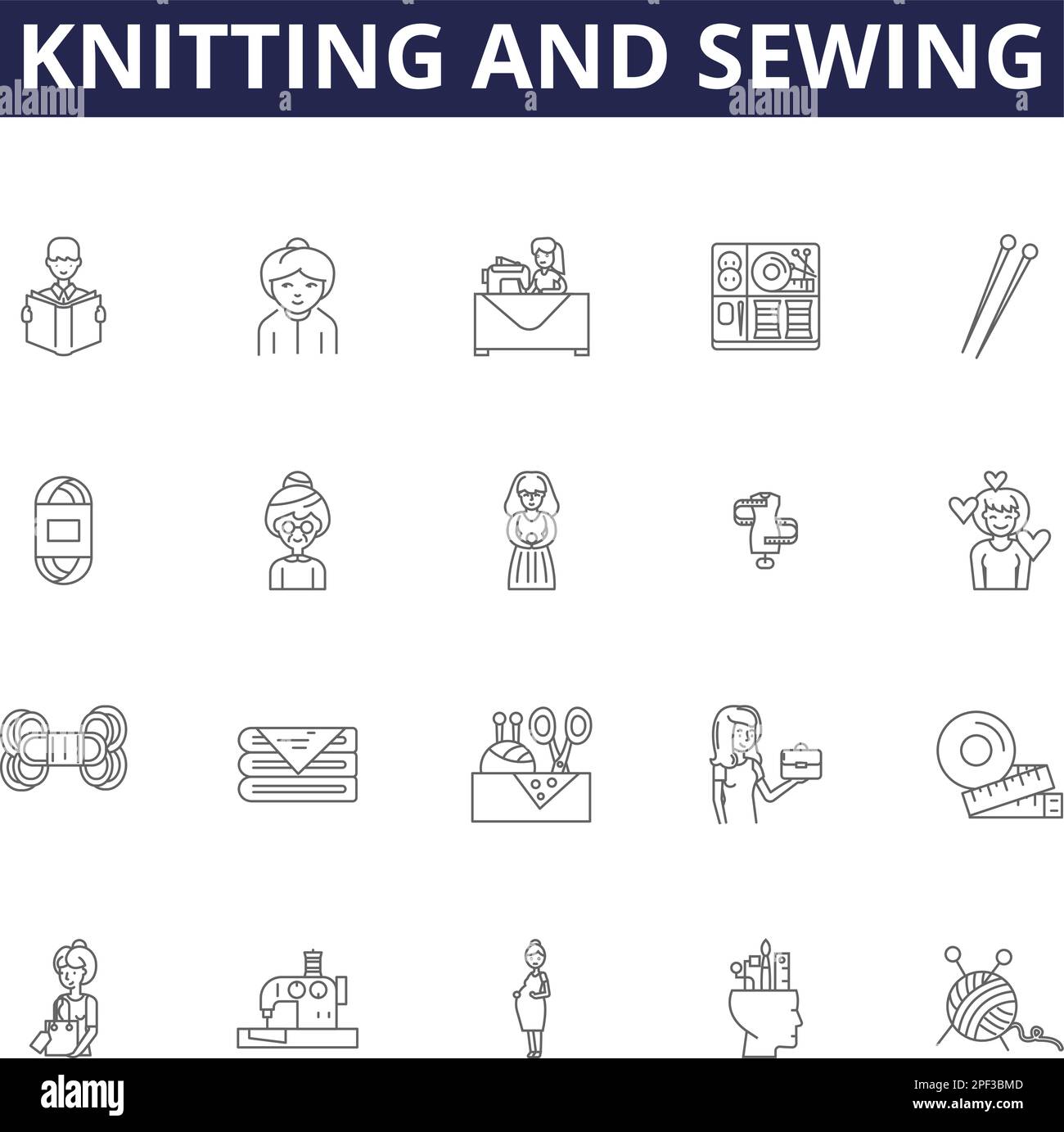 Binding needles Stock Vector Images - Alamy