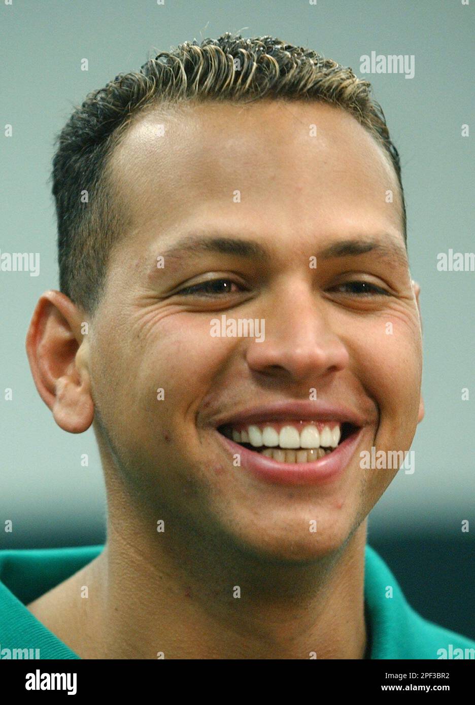 American League MVP Texas Rangers shorstop Alex Rodriguez smiles during ...