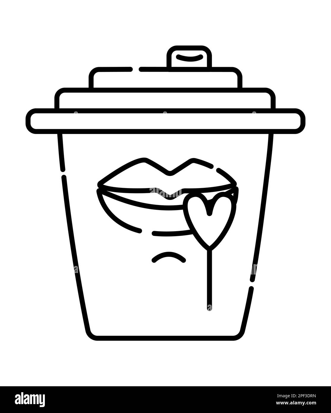 Glass cup hot water on Stock Vector Images - Alamy