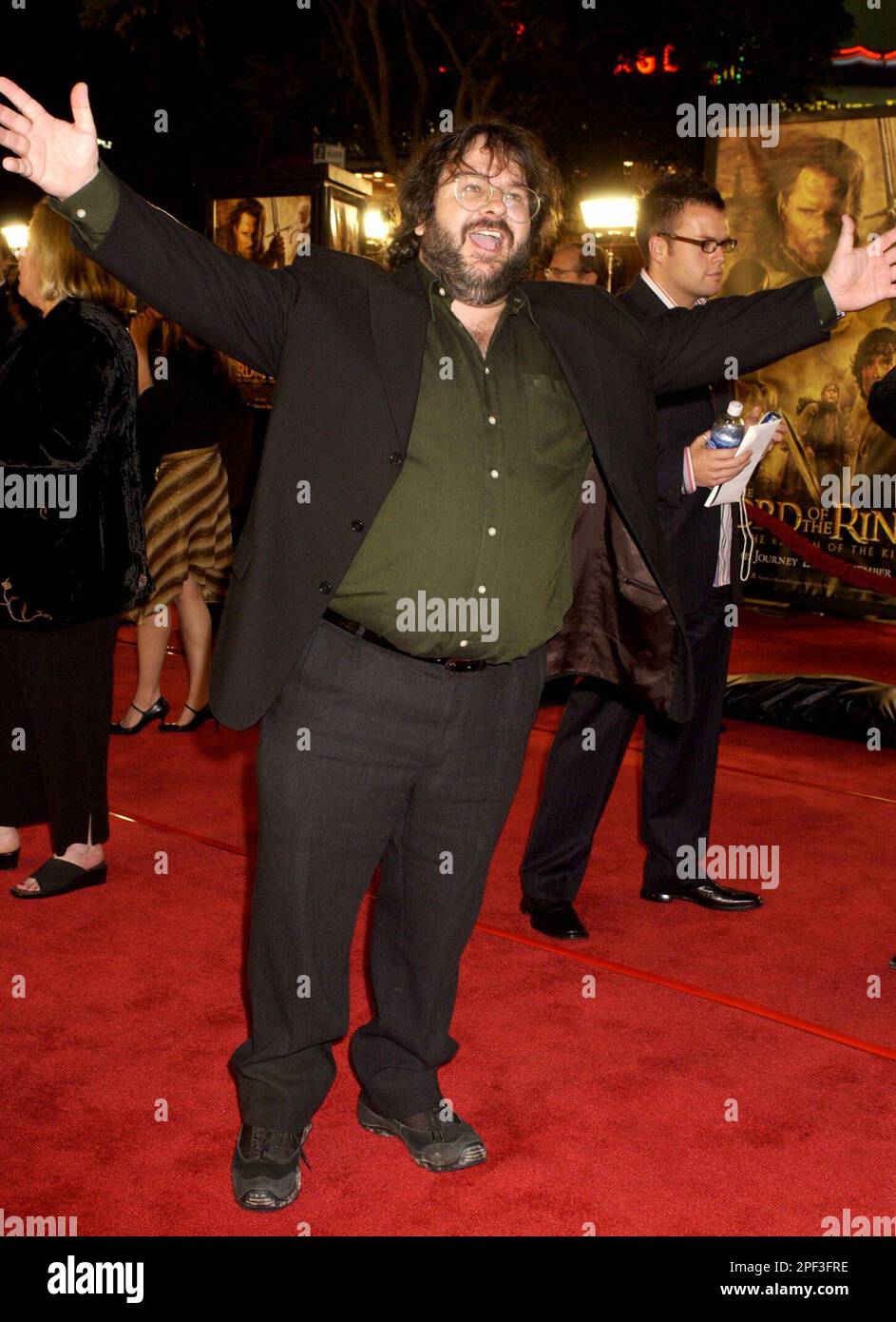 Director Peter Jackson poses as he arrives for the world premiere of ...