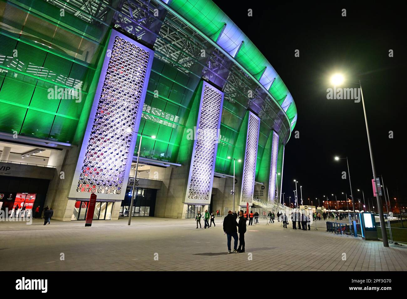 Budapest, Hungary. 16th Mar, 2023. Soccer: Europa League, Ferencváros ...